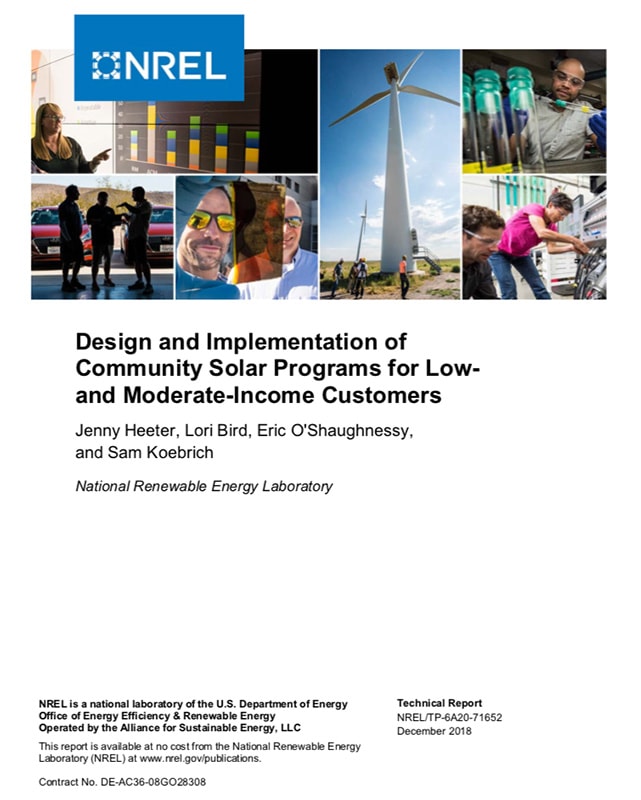 Design and Implementation of Community Solar Programs for Low- and ...