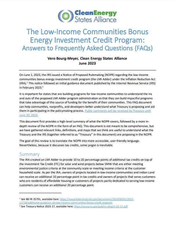 Scaling Up Solar for Under-Resourced Communities - Clean Energy States ...